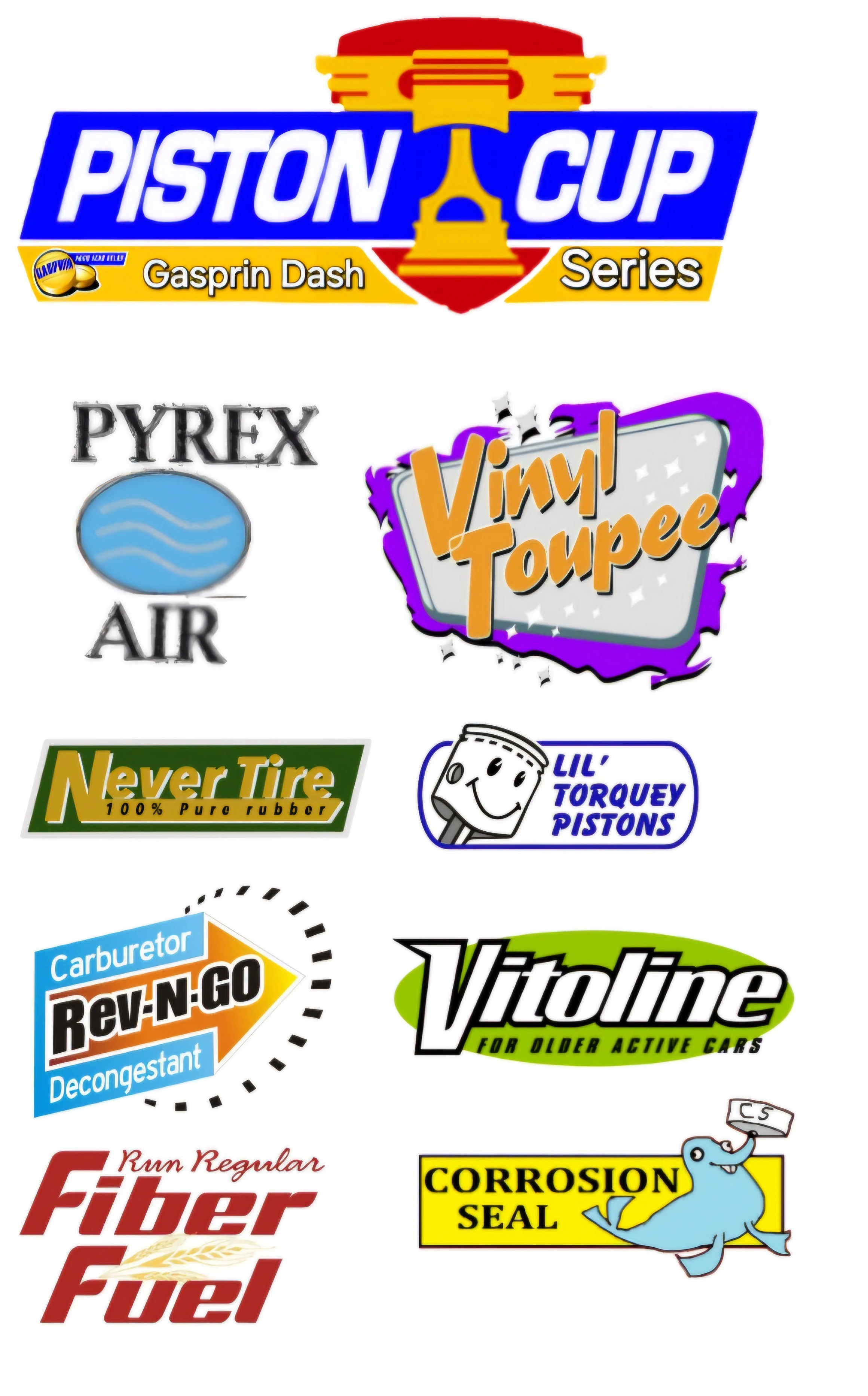 Piston Cup Gasprin Dash Series Decals | Fandom