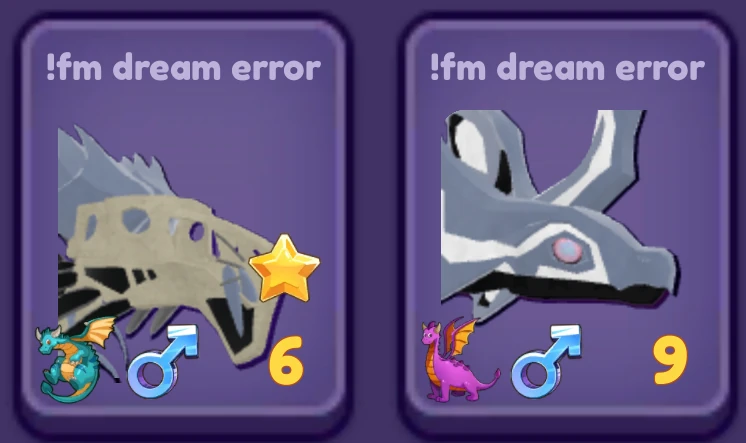 trading/selling two dream errors | Fandom
