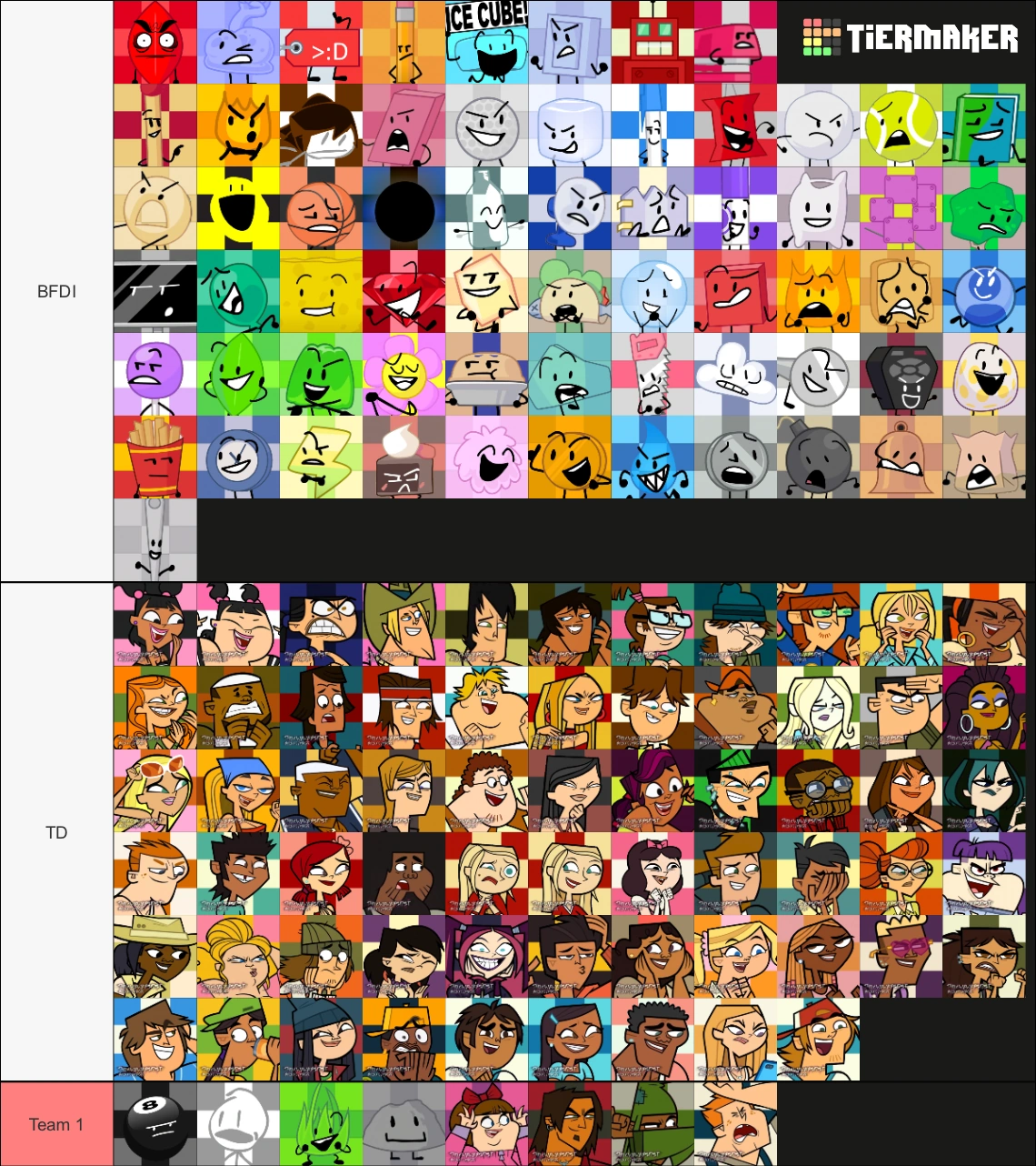 What should de other teams be (8 people per team) (half td and half ...