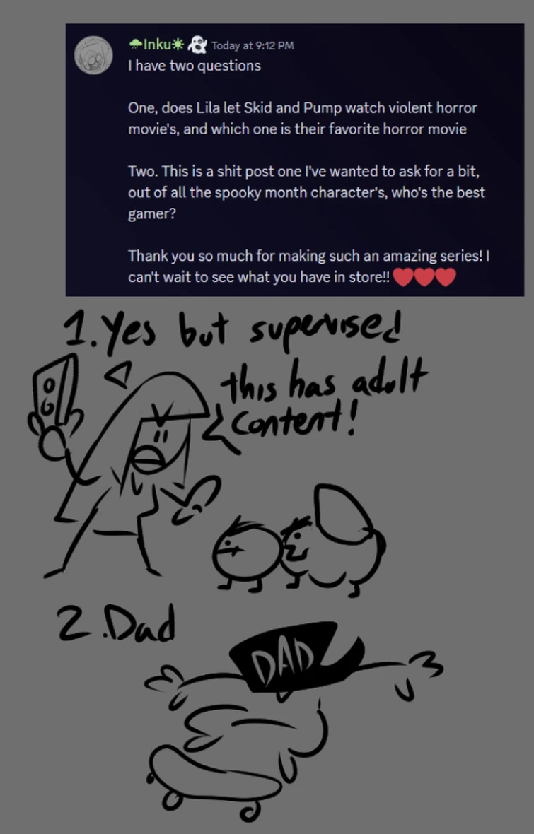 new spooky month art + questions and answerss,,,, wetfywtci | Fandom