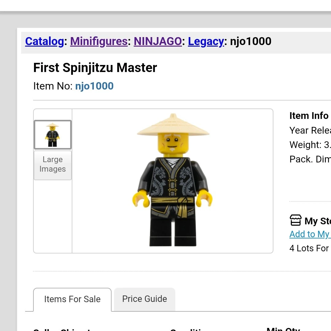 Fun Fact: The First Spinjitzu Master is Ninjago's 1000th Minifigure ...