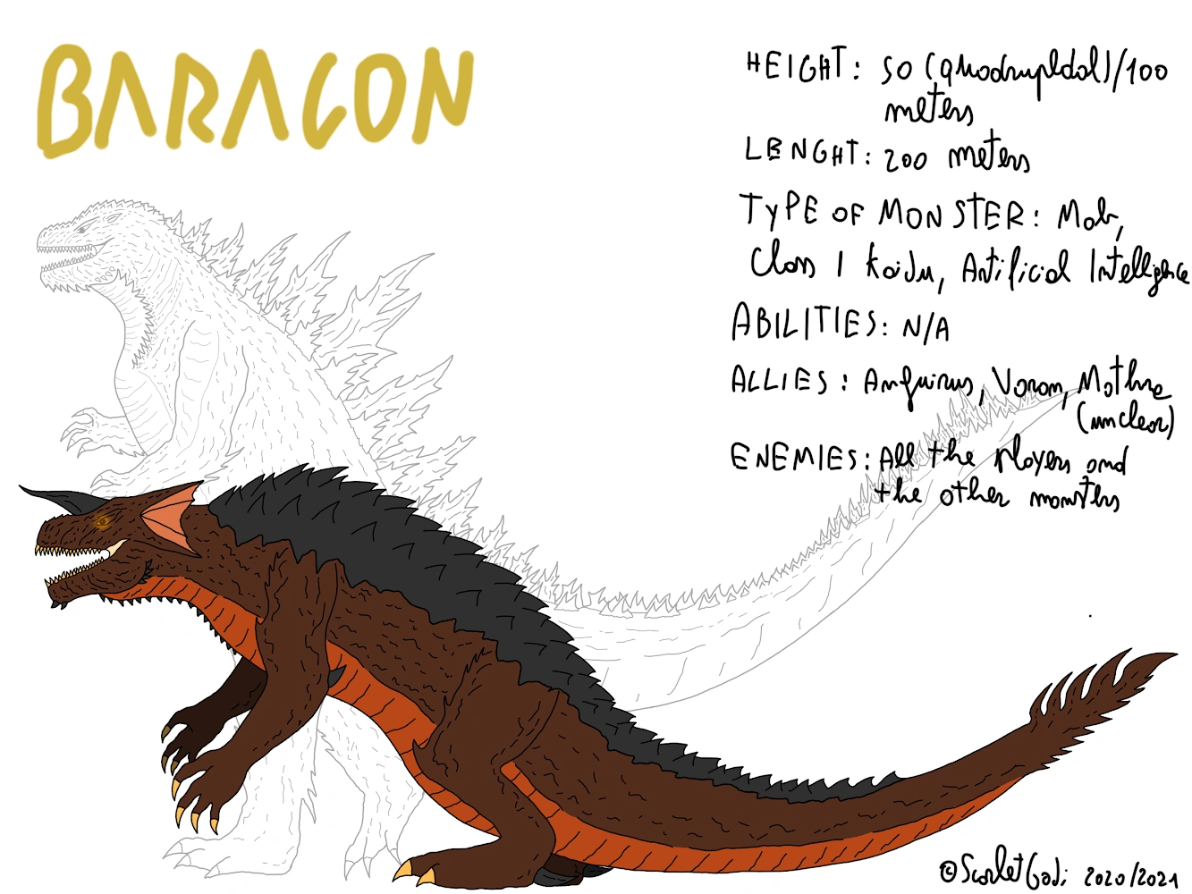 Godzilla Fallen Century (BARAGON & KING CAESAR) | Fandom