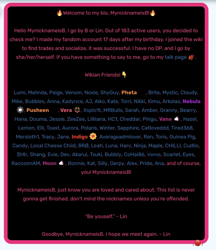 What style is my bio? | Fandom