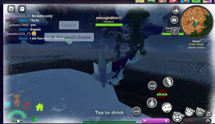 show me the goofiest screenshots of creatures with goofy chatbox ...
