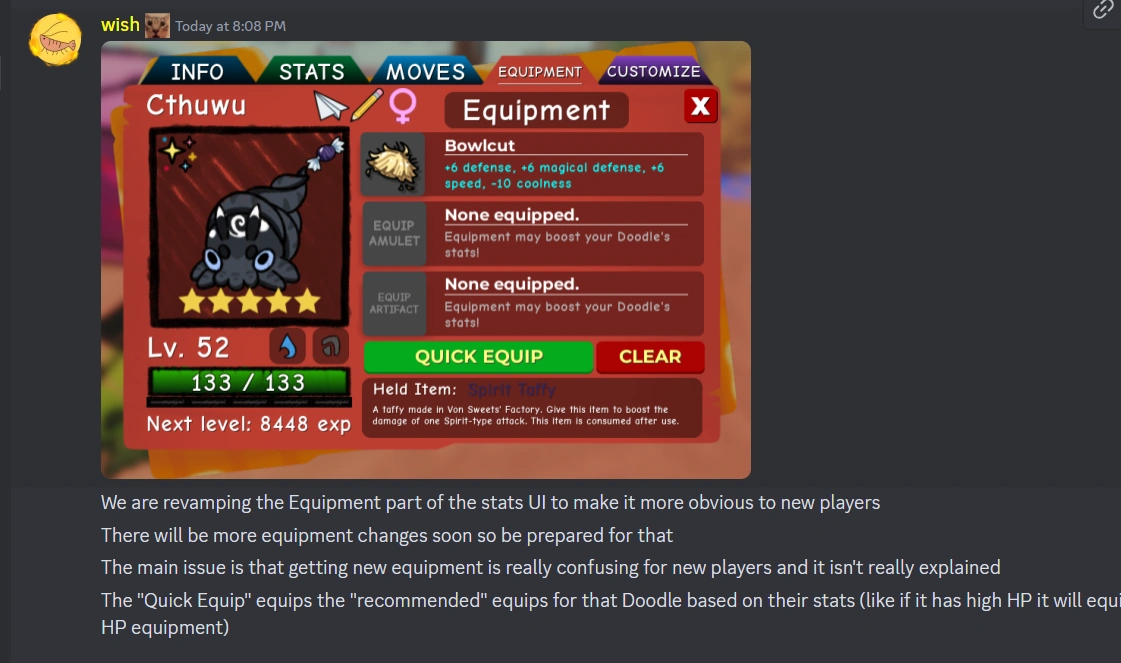 quick equip might be useful ig | Fandom