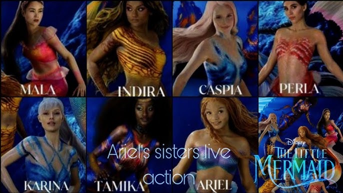 music video: the little mermaid featuring ariel's sisters, live action (2023), full animation ...