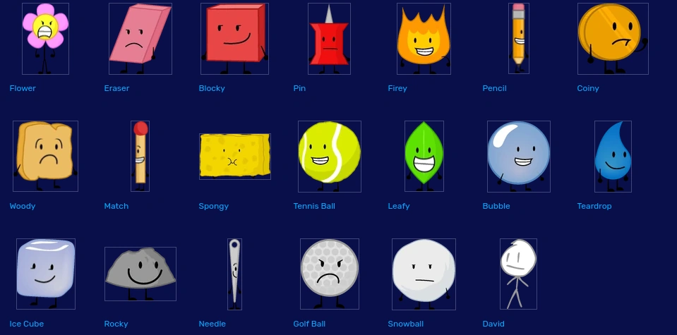 The original 20 characters in Color order | Fandom