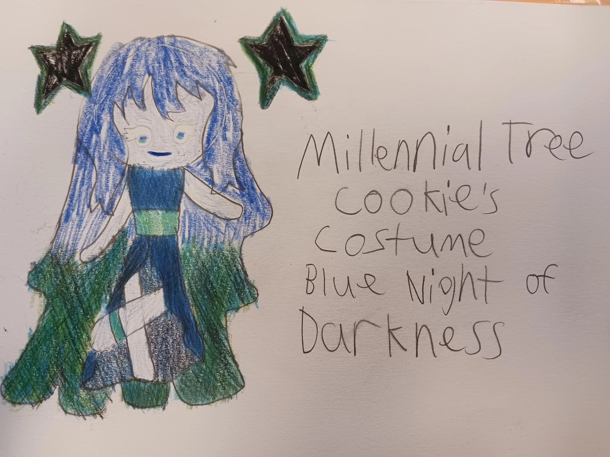 Millennial Tree Cookie's Costume Blue Night of Darkness | Fandom