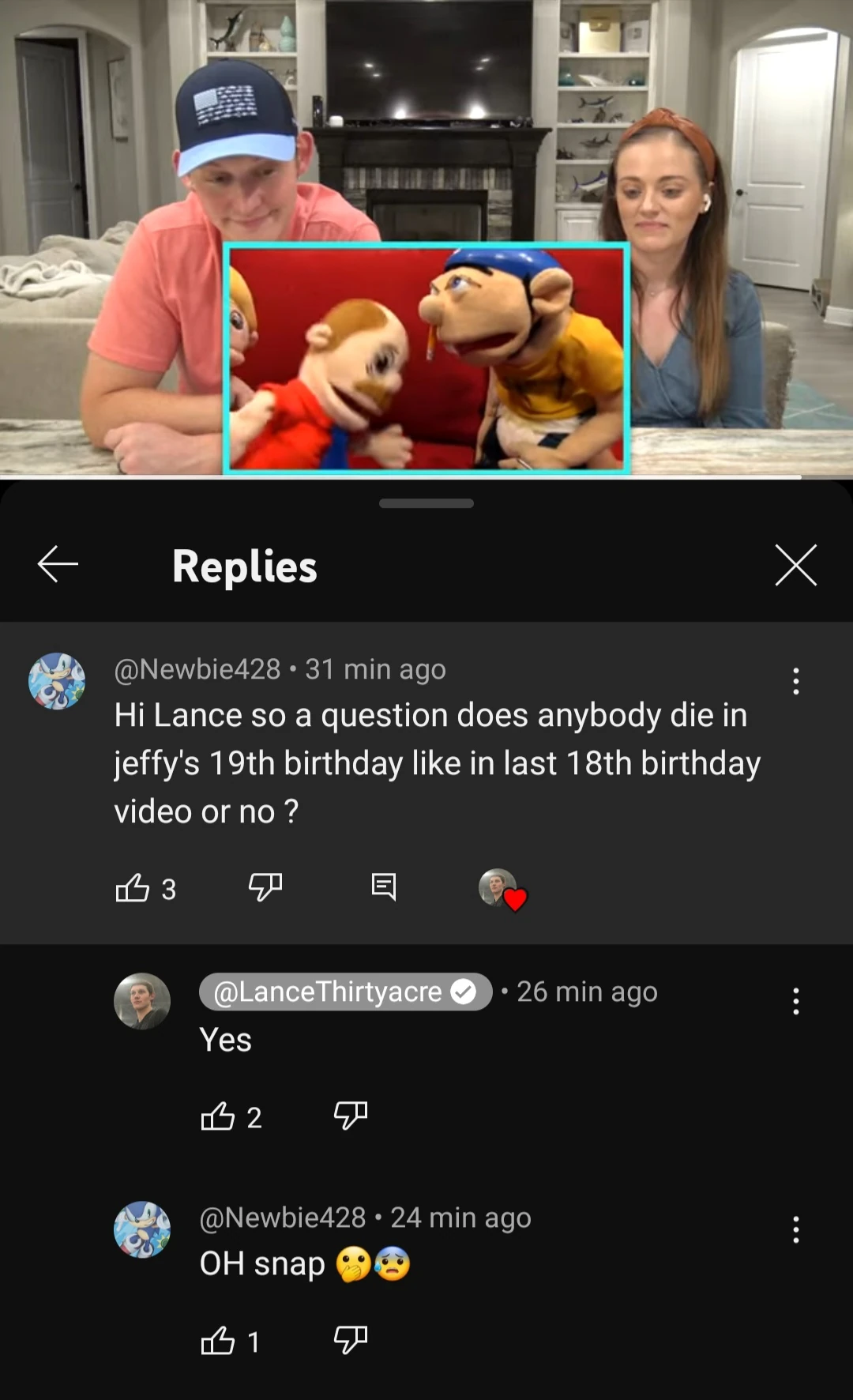 Lance confirmed that someone will die in Jeffy's 19th Birthday. | Fandom