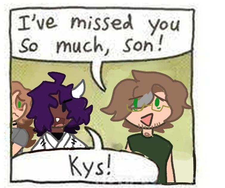 silli doodle I made of Oba + Alex, with Nicholas (Alex's terrible dad) | Fandom