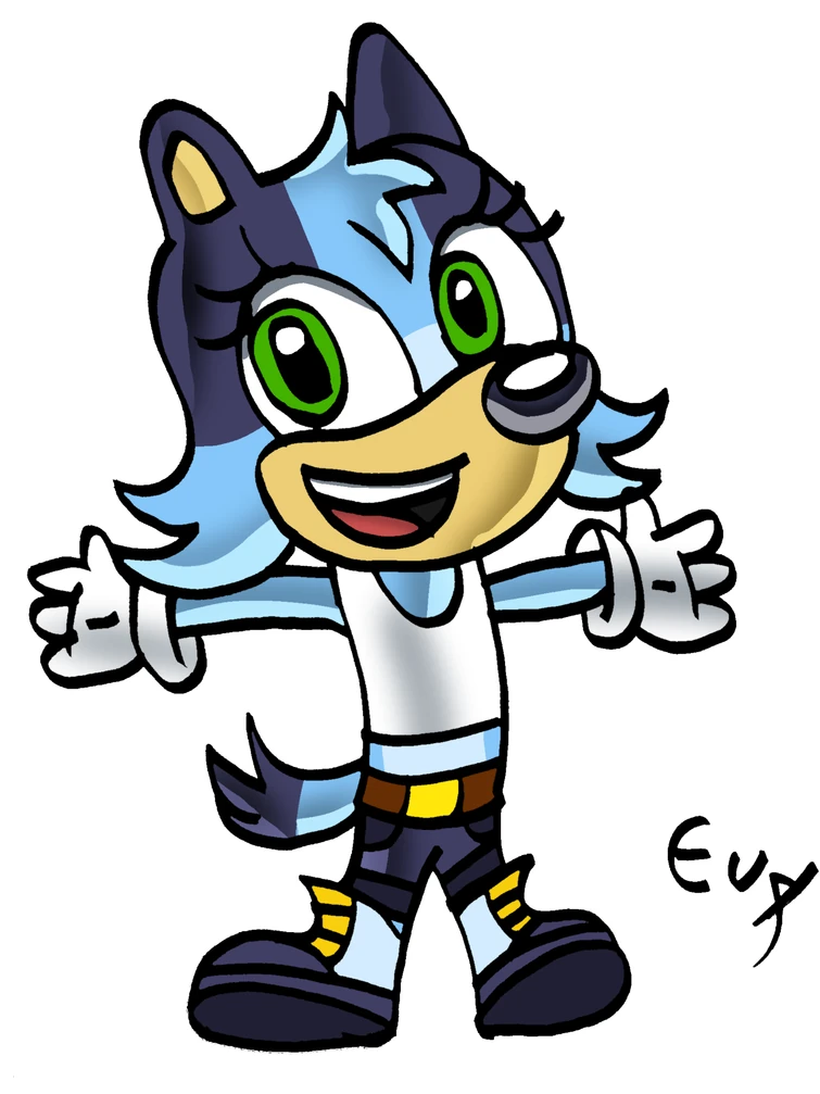 Drawing Bluey as a Sonic mobian | Fandom