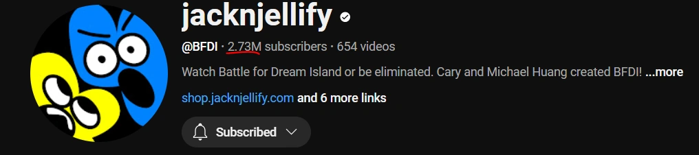 reminder that jacknjellify is approaching 2,763,000 subscribers | Fandom