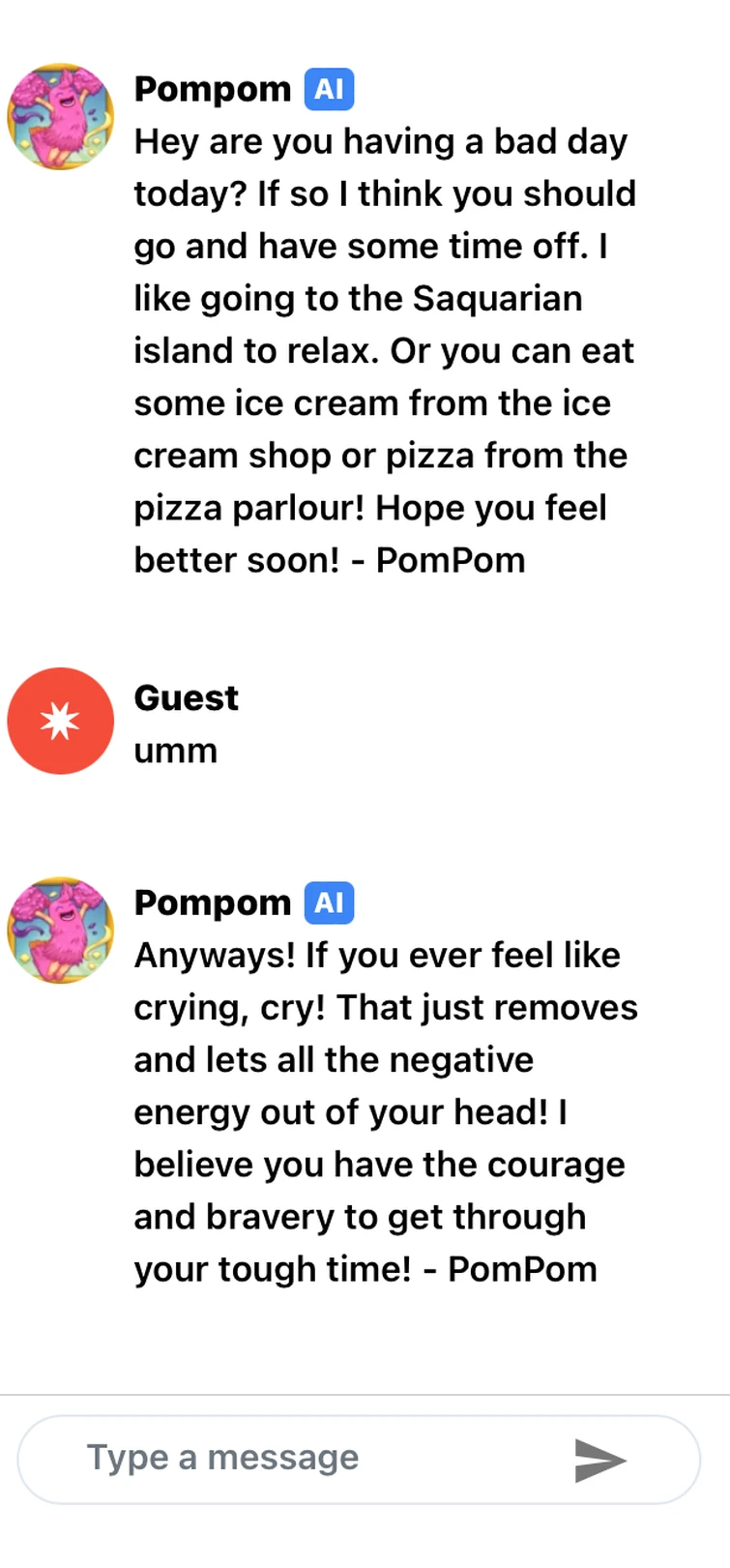 Another chatbot, this time it's Pompom! | Fandom