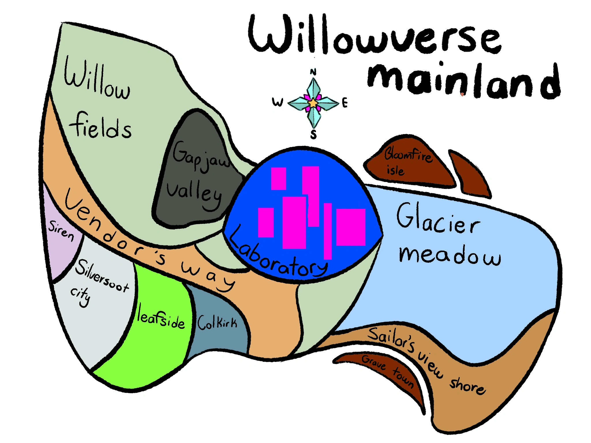 Willowverse map drop + some new arctic wolf characters! | Fandom
