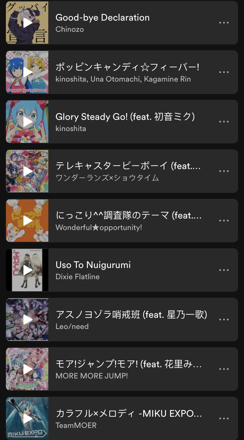 Recommend me songs based on my playlist 💪 (click on images for full ...