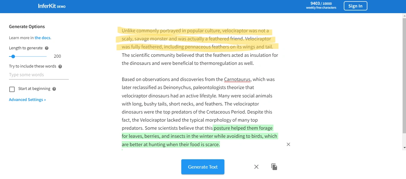 Inferkit has gone crazy | Fandom