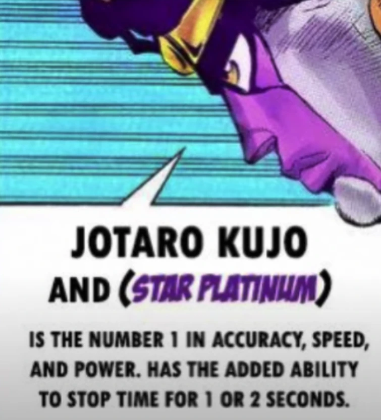 The Strongest Stand Known To Man... | Fandom