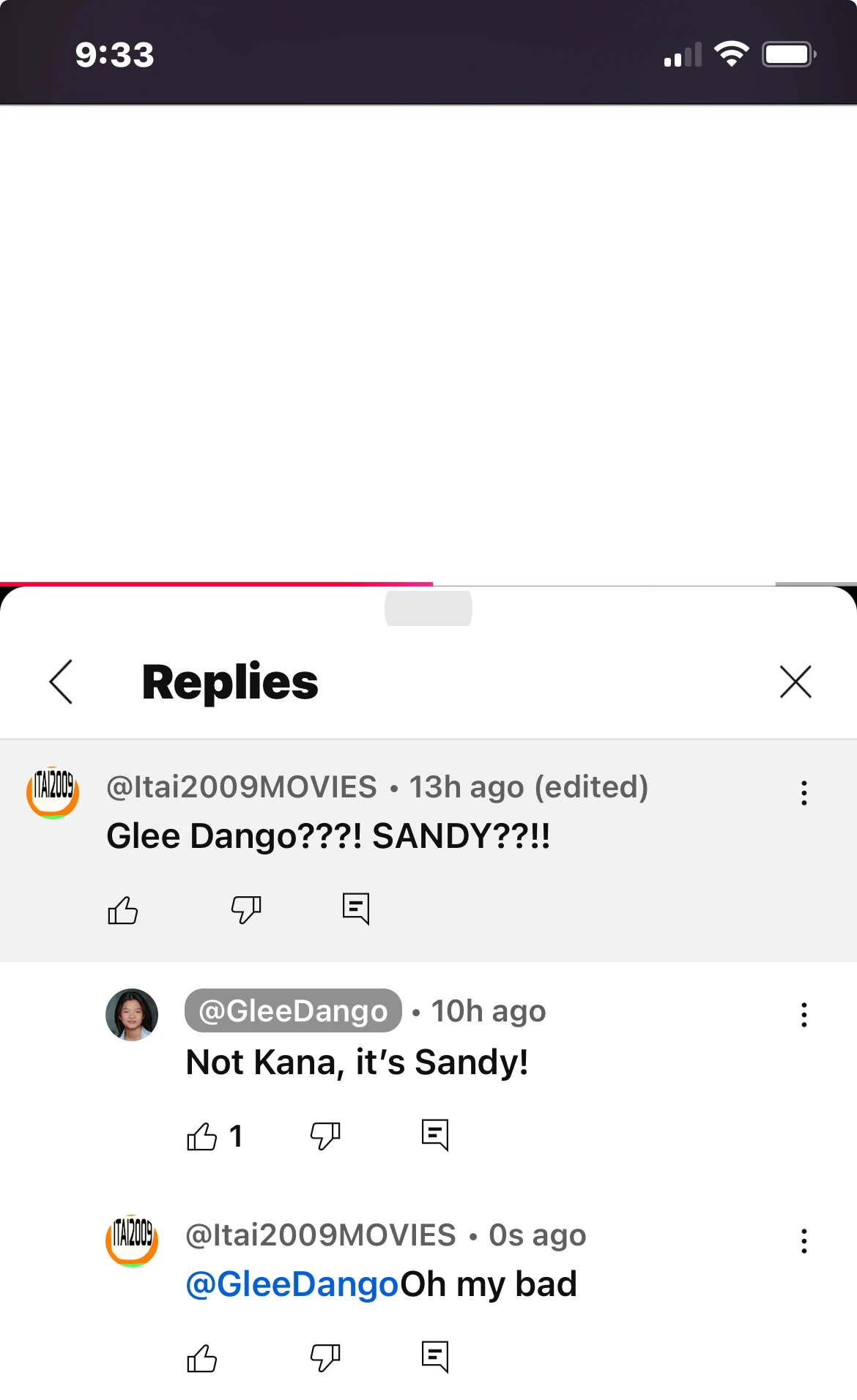 Glee Dango showed a Sneak Peek on an upcoming movie.. | Fandom