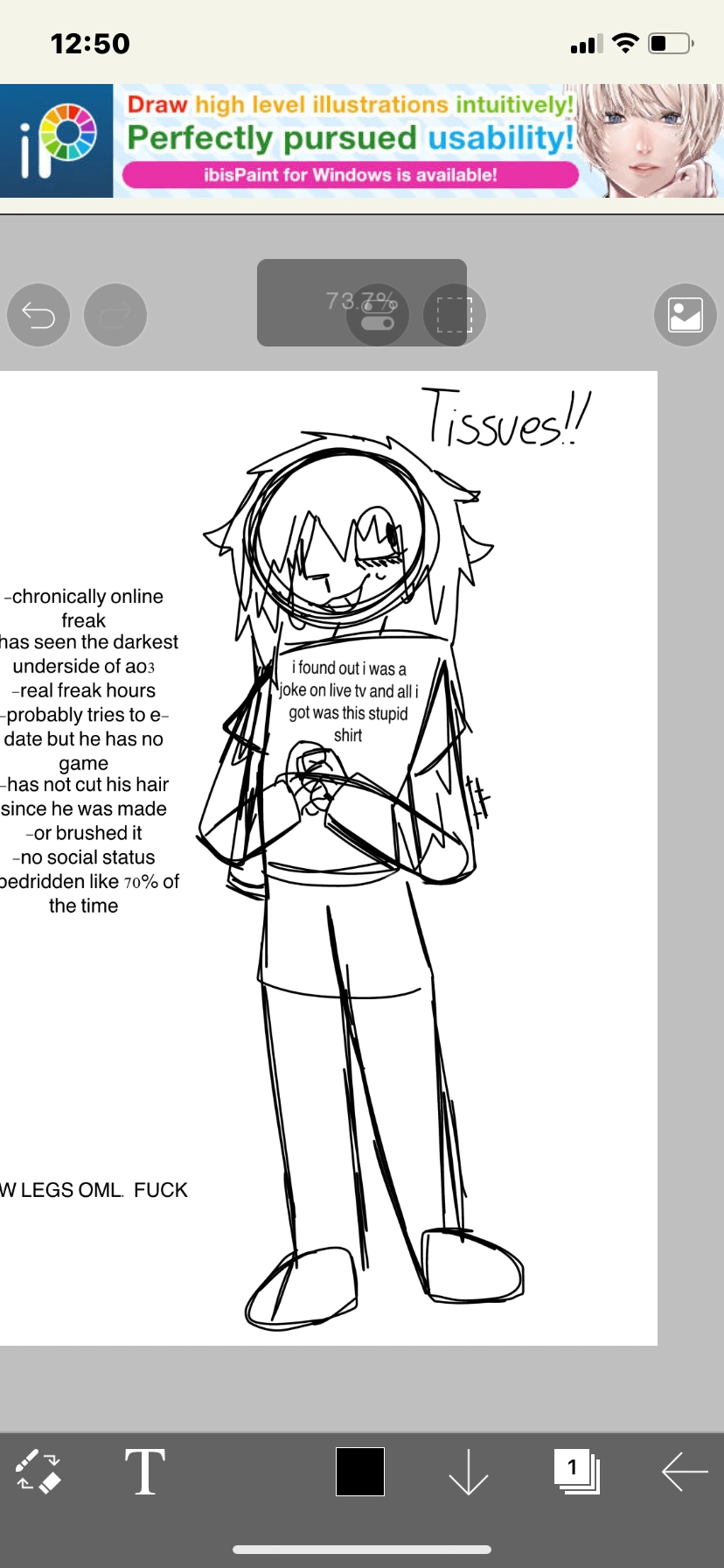 an i cooking on my tissues ii humanization (click for full image) | Fandom