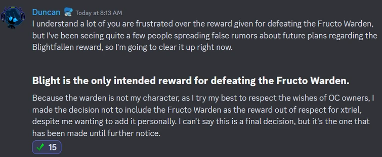 for the people that want warden in dbrp but aren't in the discord ...