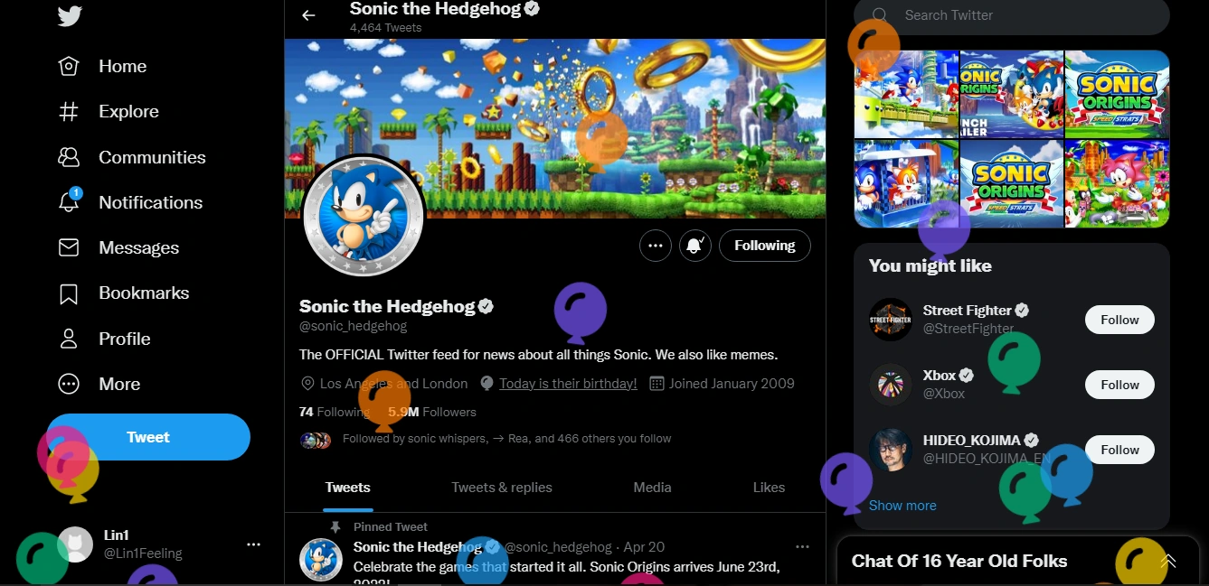 Happy Birthday to Sonic's Official twitter account | Fandom