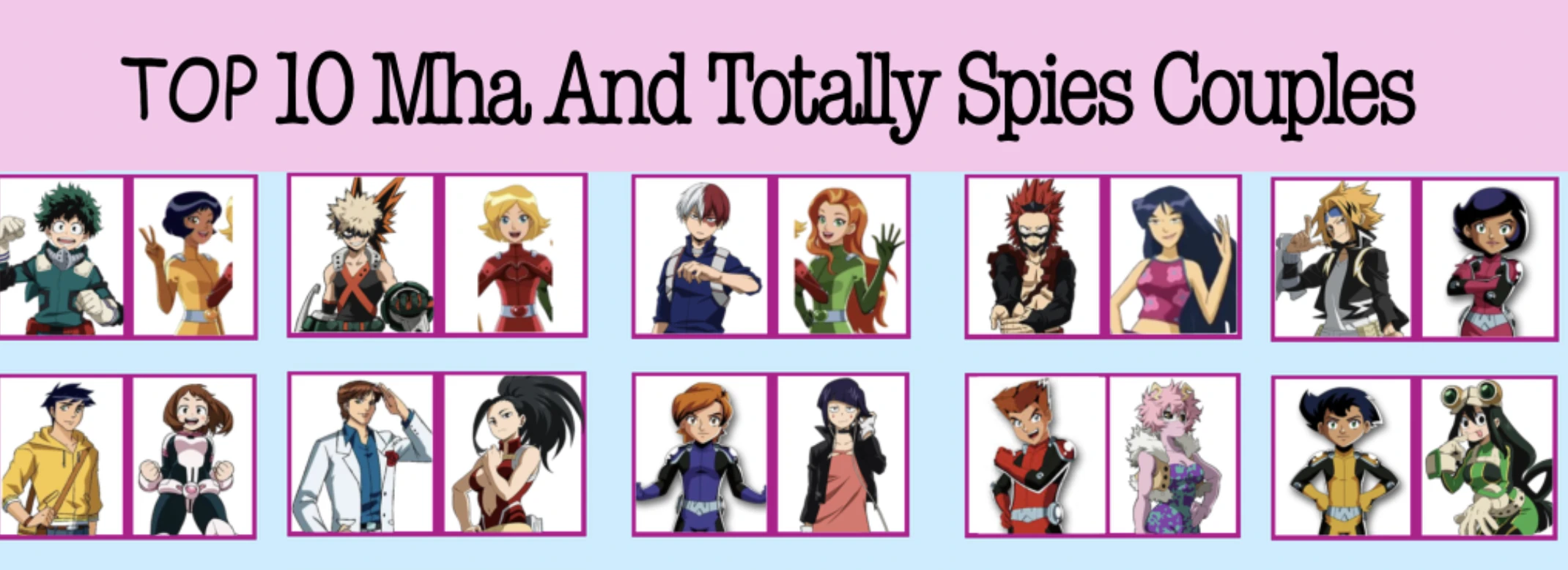Top 10 Mha And Totally Spies Couples! | Fandom