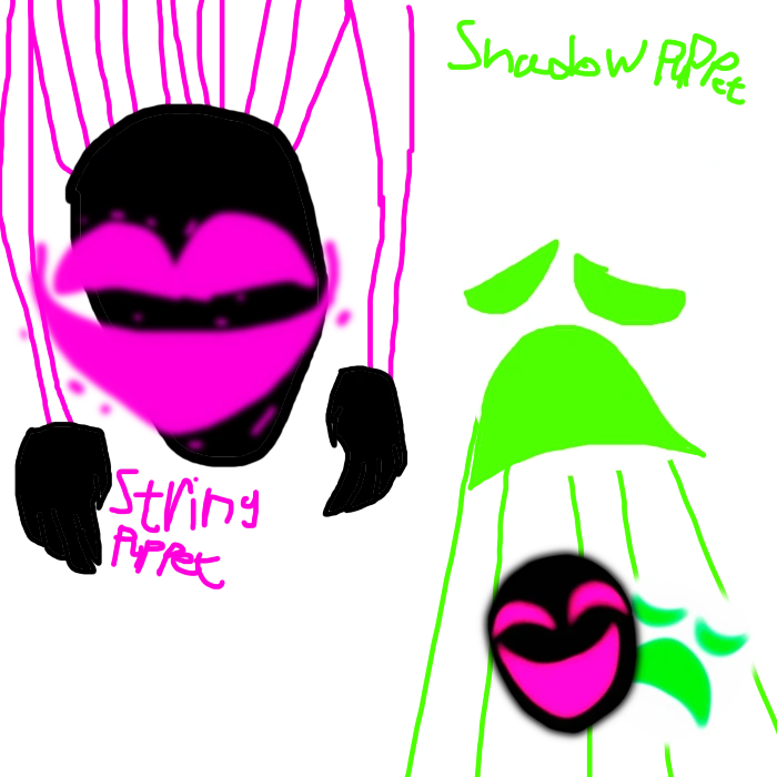 A string puppet and a shadow puppet | Fandom