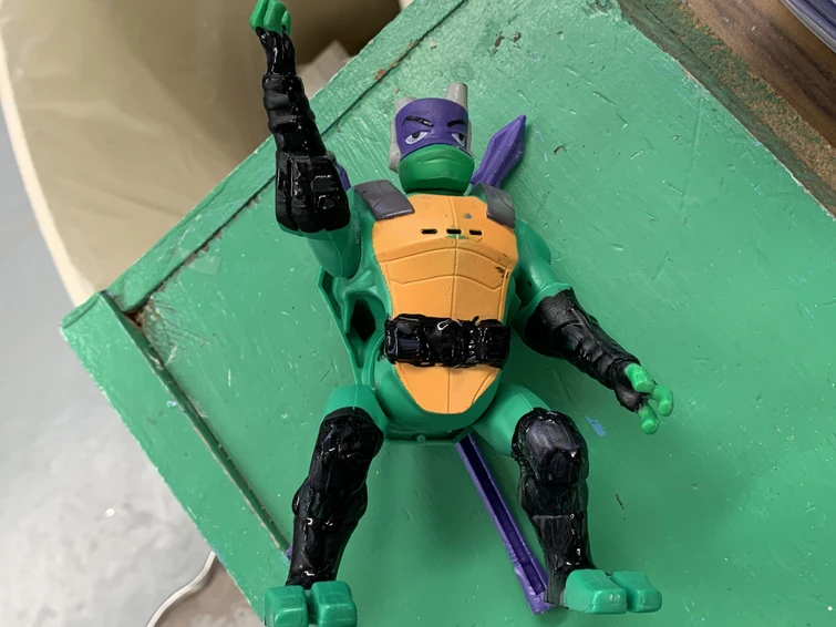 Donatello Repainting Day 1 Fandom