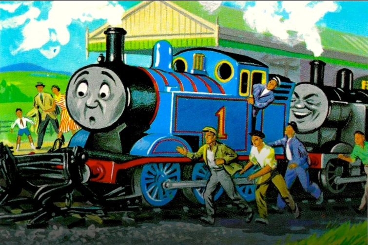 Imagine all the chaos Thomas would cause if he crashed through those ...