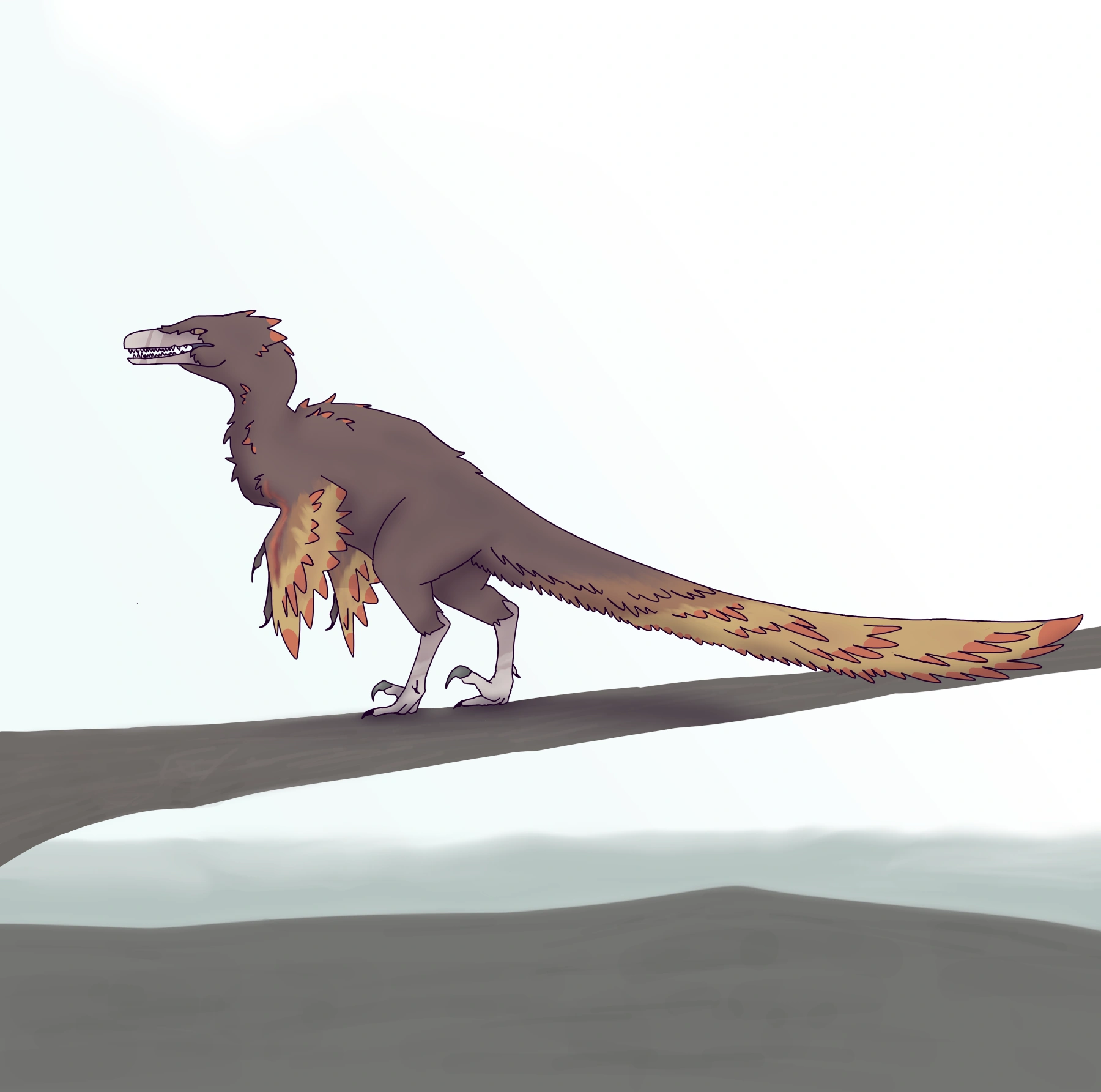decided to draw pyroraptor (again) cuz why not | Fandom