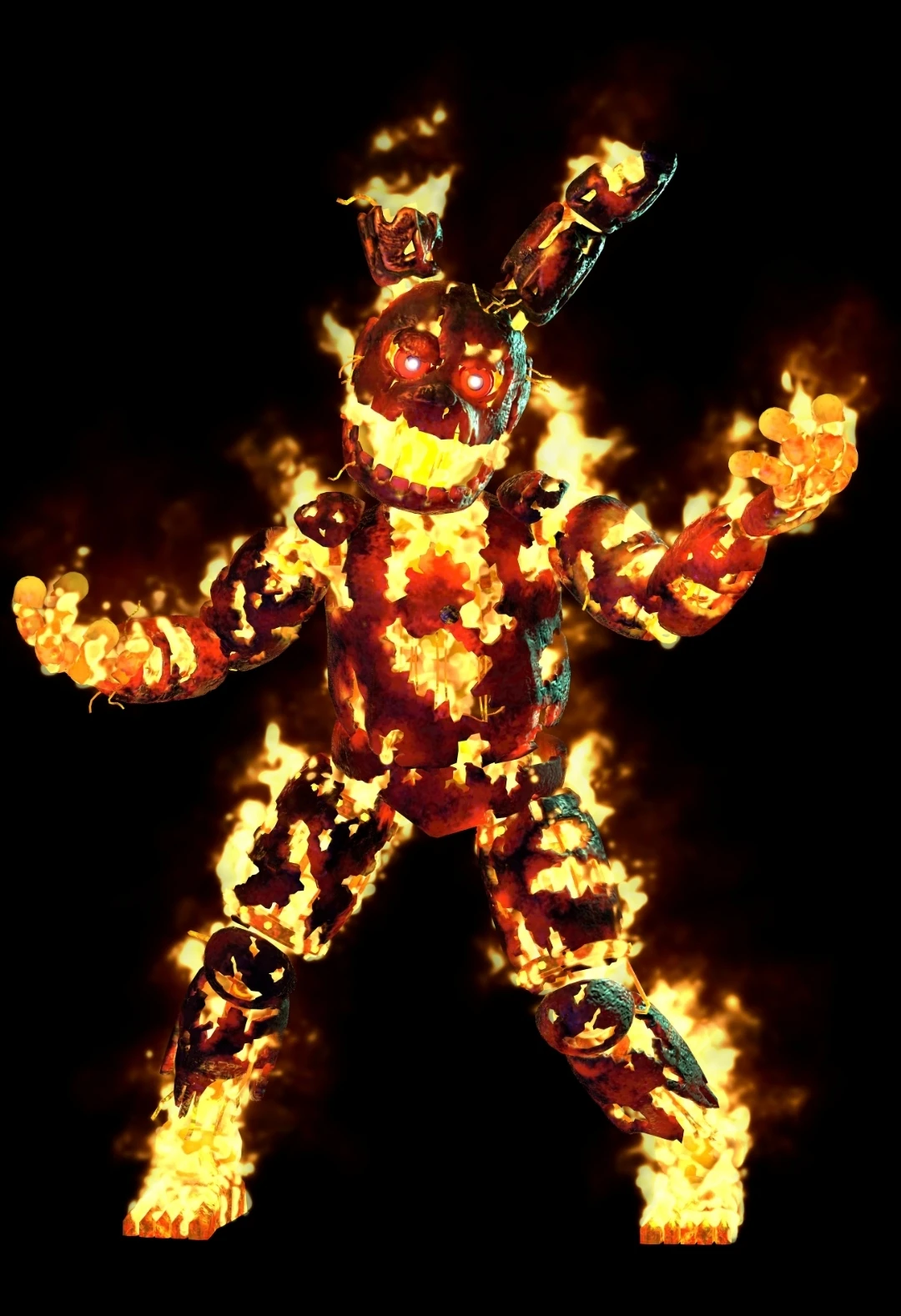 Is Flaming Springtrap considerate a canon version of Springtrap? | Fandom