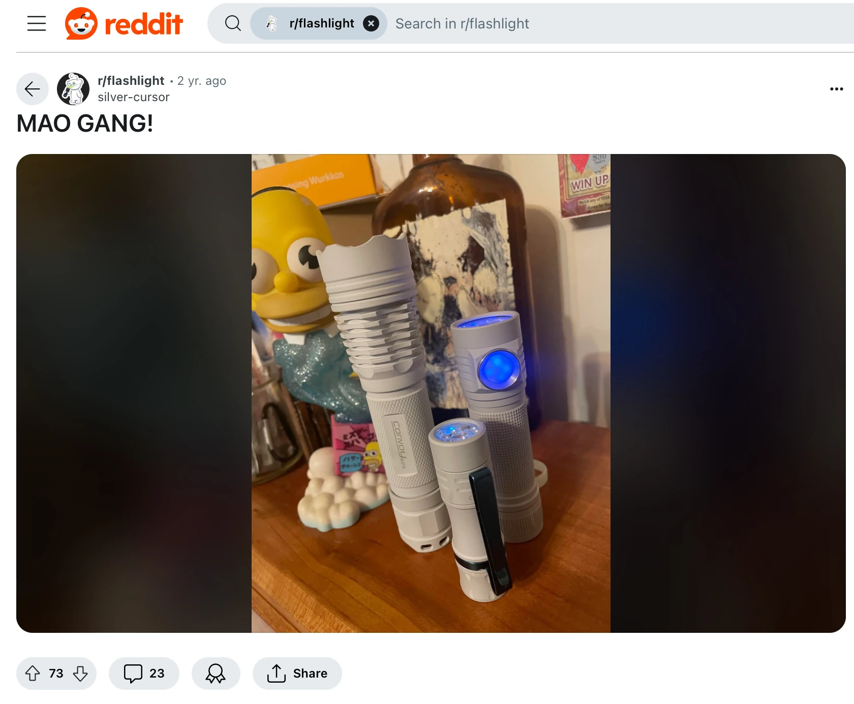 so you know how mao compared himself to a flashlight | Fandom