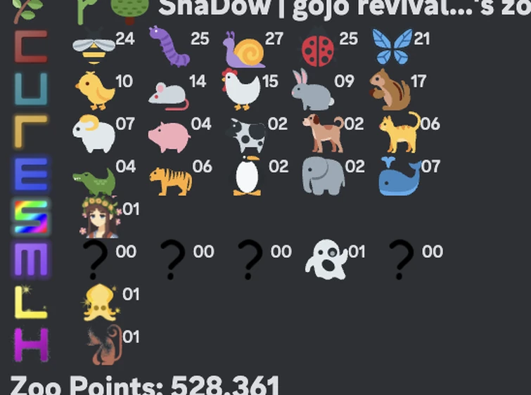 i jsut started owo bot and got a few animals, can someone tell me what ...