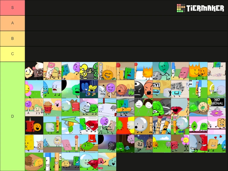 BFDI ships tier list! :) | Fandom