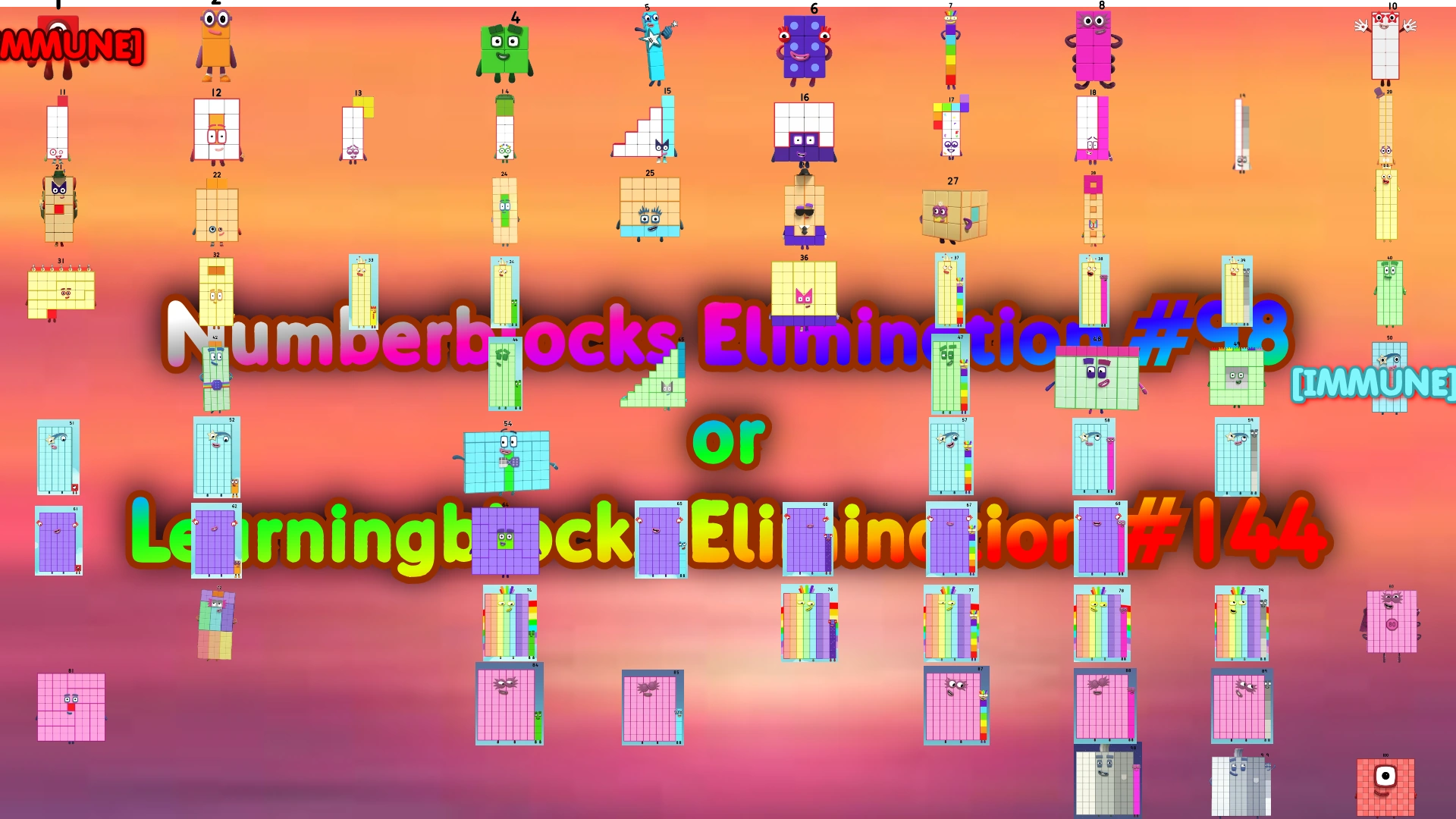Learningblocks Elimination #144 or Numberblocks Elimination #98 or ...