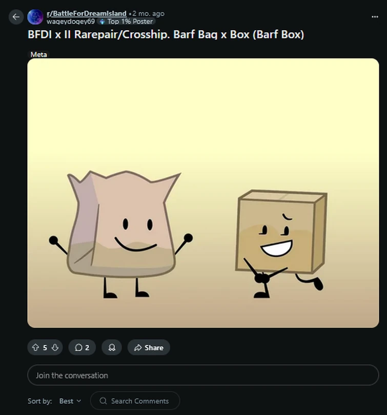 Brown Paper Ladies (Barf Bag (BFDI) and Box (II) Design) | Fandom