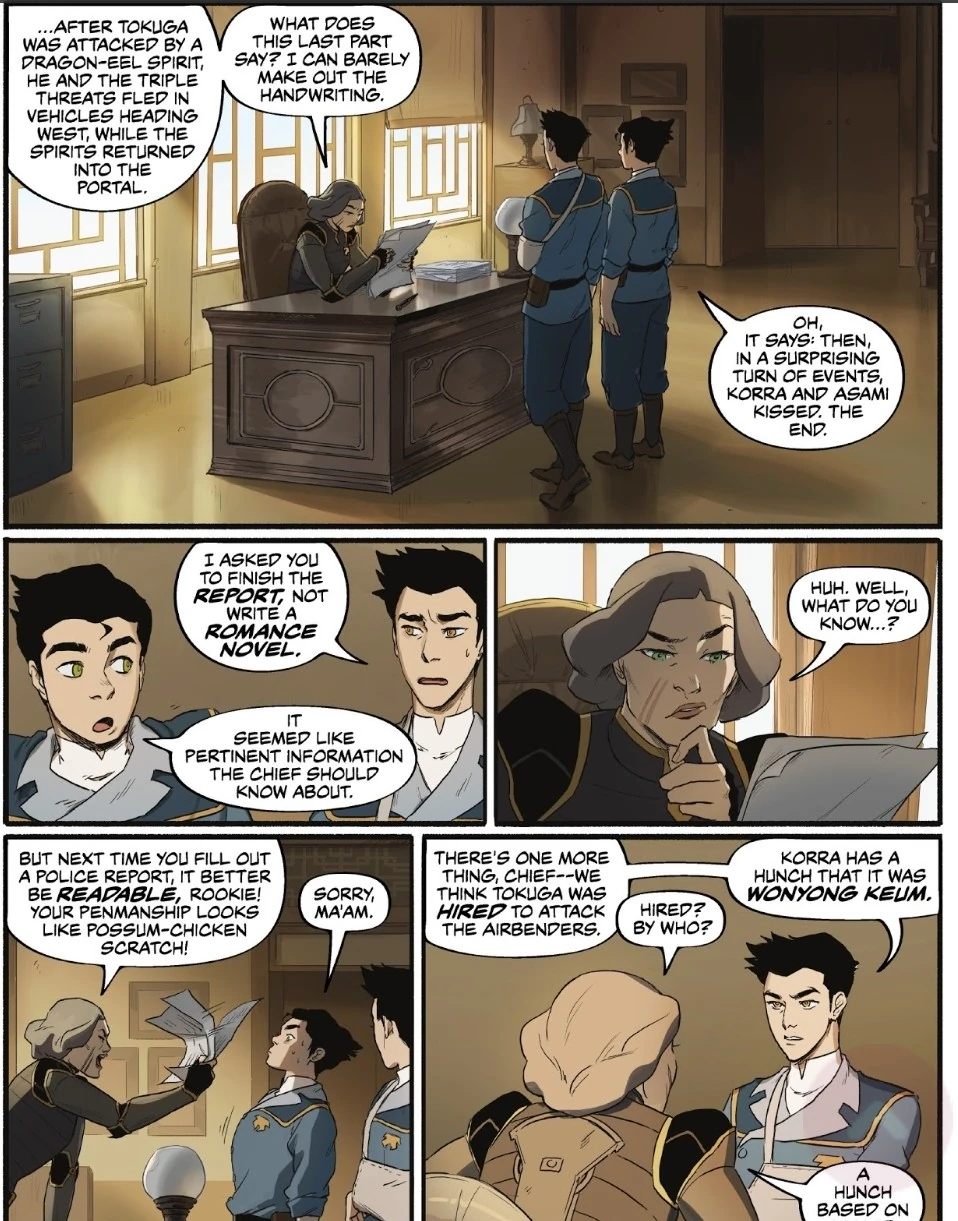 Don't you think Lin seemed a bit out of character in the comic? | Fandom