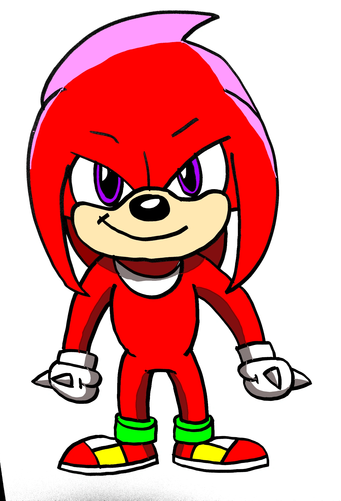 My digital drawing of Knuckles | Fandom