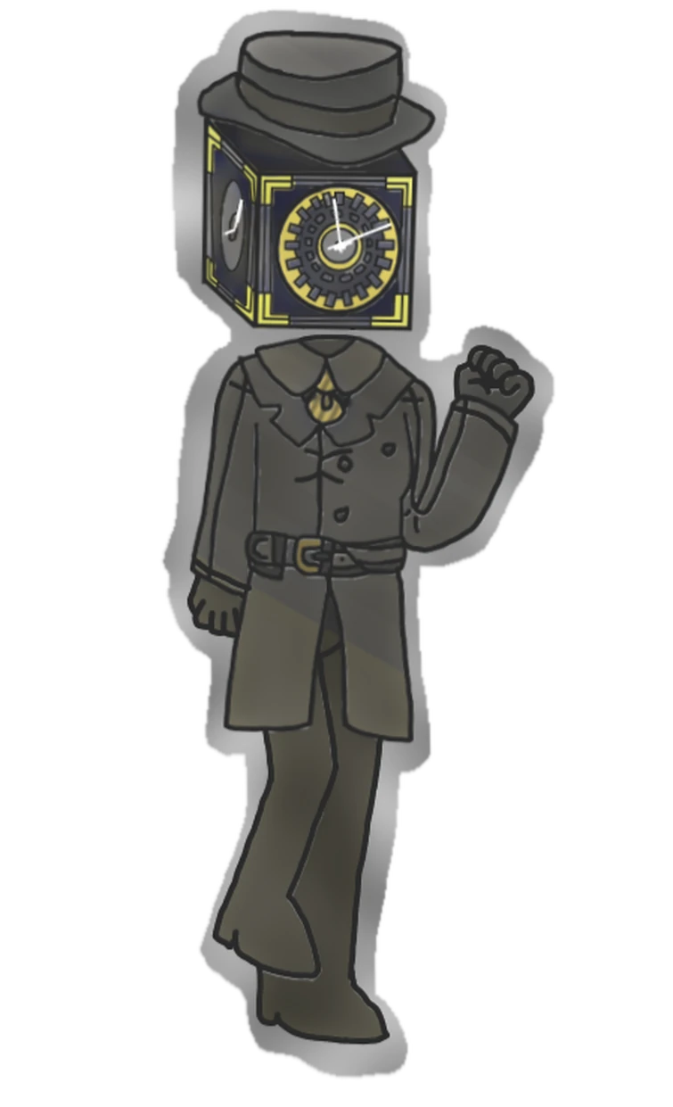 large clock man in paper version | Fandom