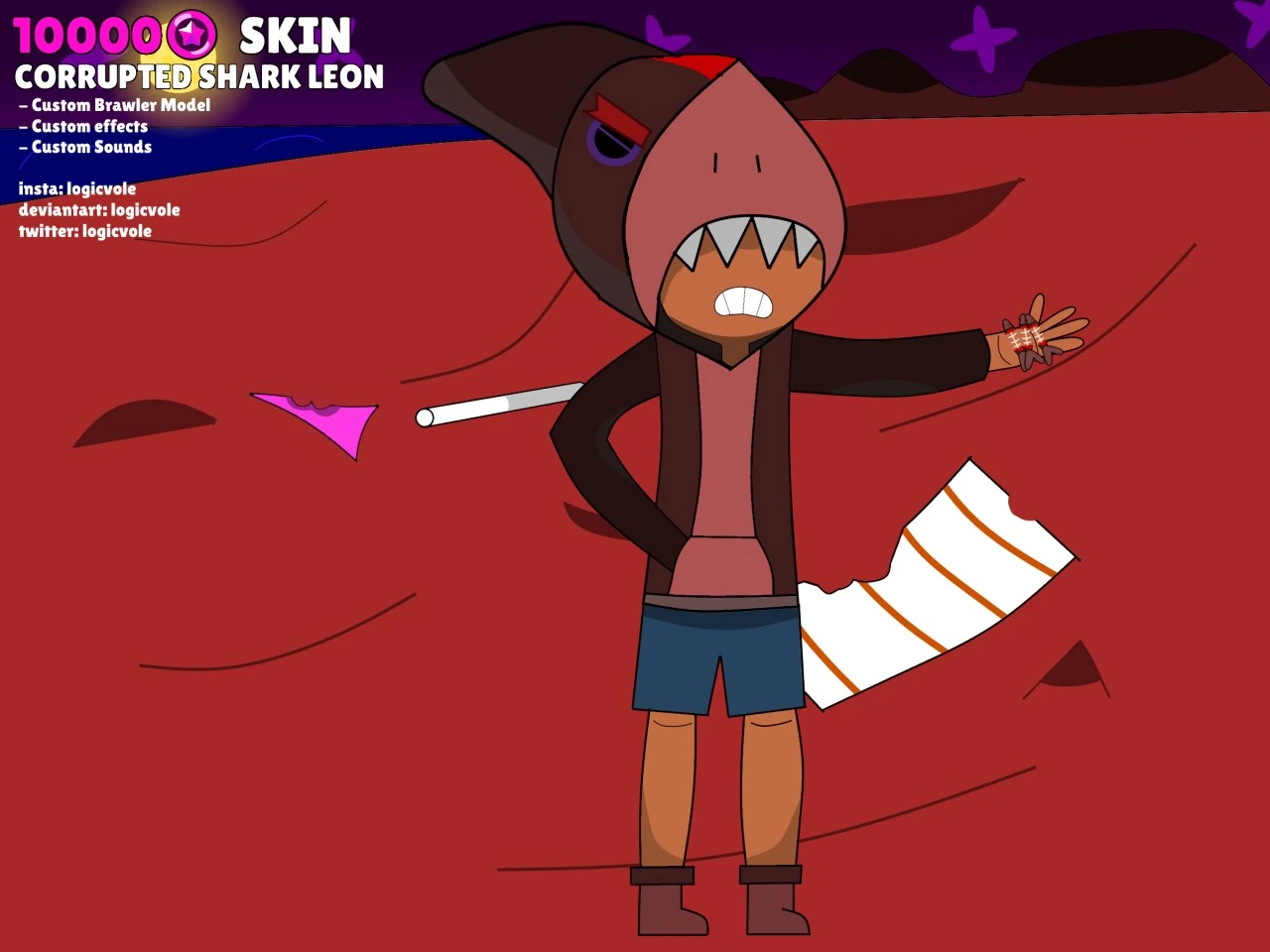 My skin Idea: Corrupted Shark Leon | Fandom