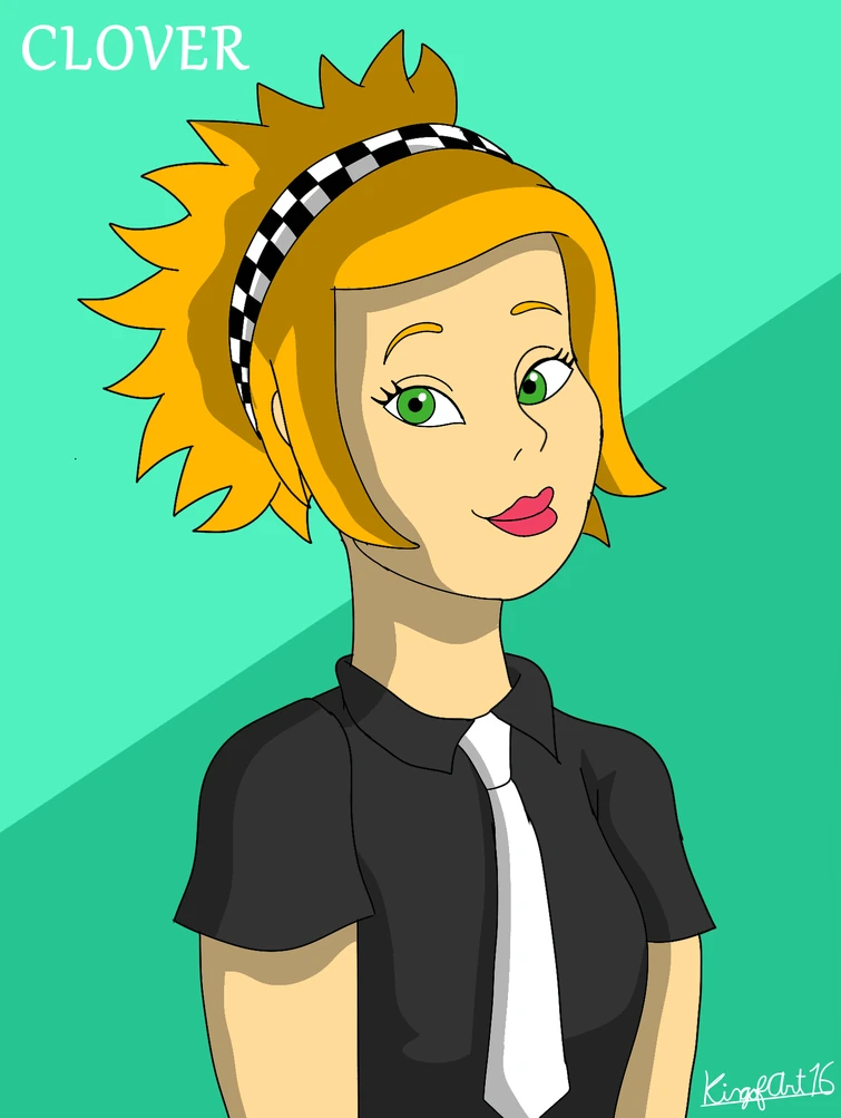 This is my version of Clover, the dazzling drummer gal. I already ...