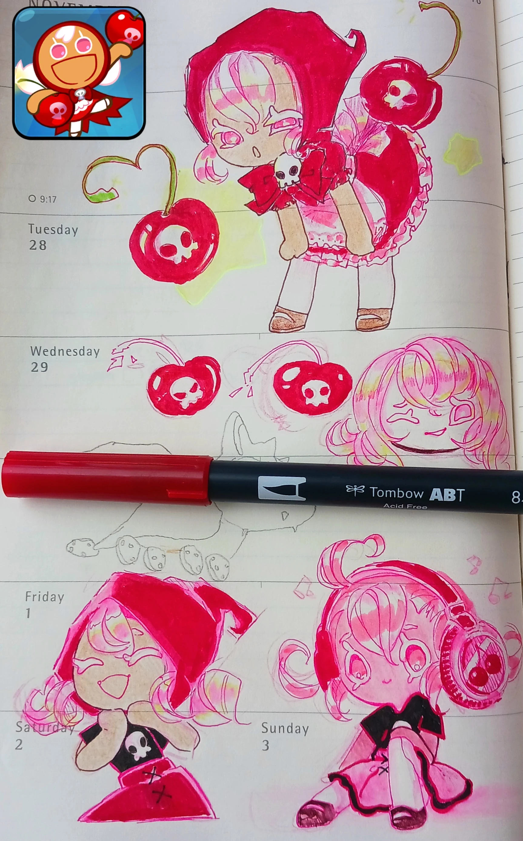 Cherry cookie doodles 🍒🍪 | Fandom