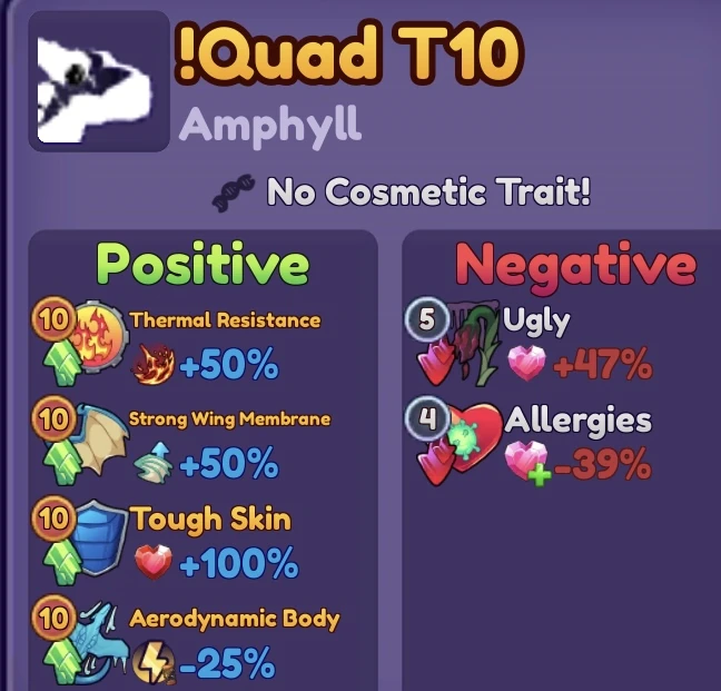 Guide on cosmetic traits + stat breeding for quad T10 ^^ | Fandom