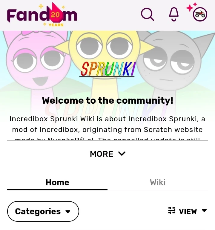 Why does light mode looked like Old Sprunki wiki? | Fandom