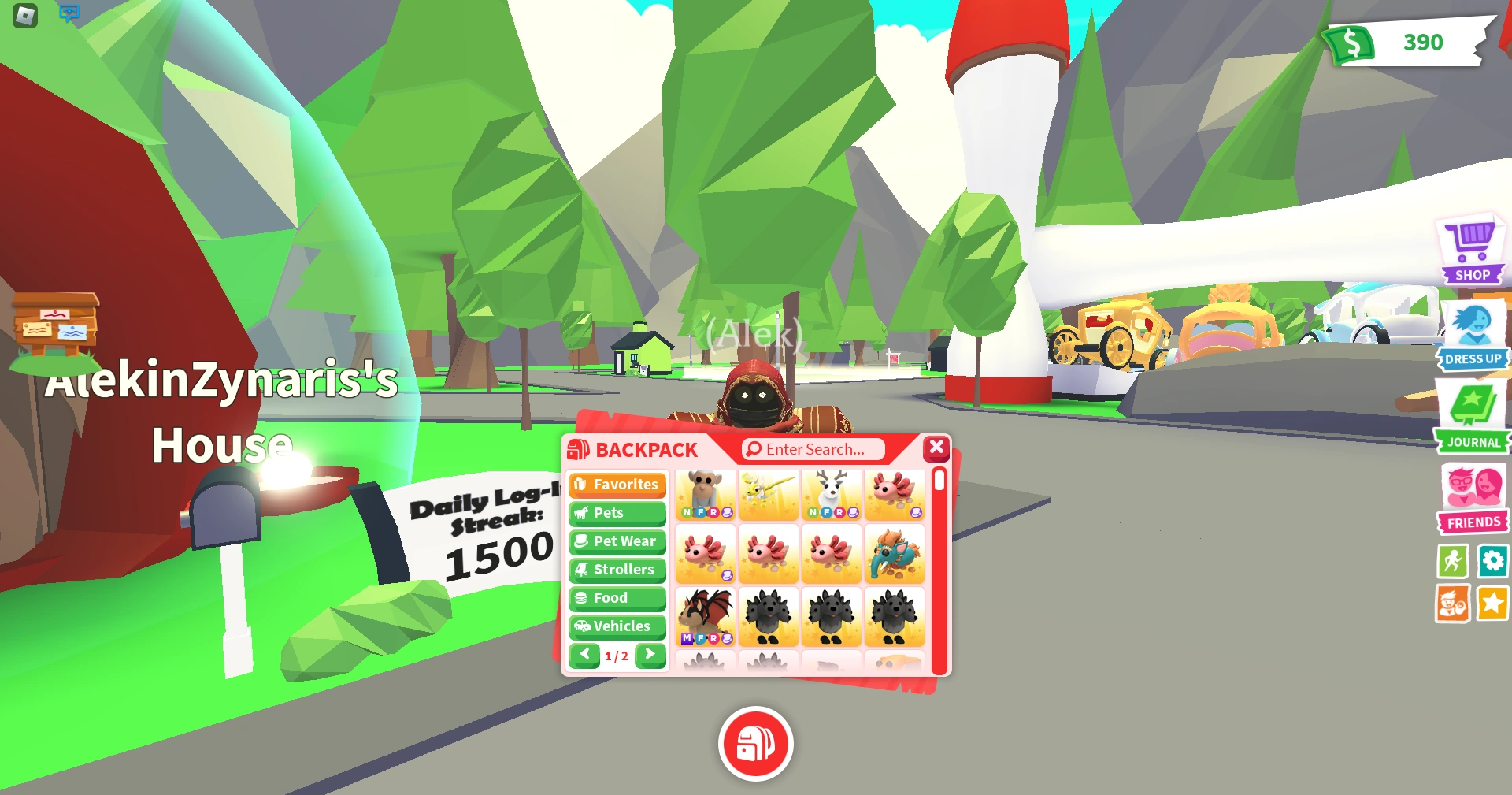 My inventory at 1500 days in adopt me! | Fandom