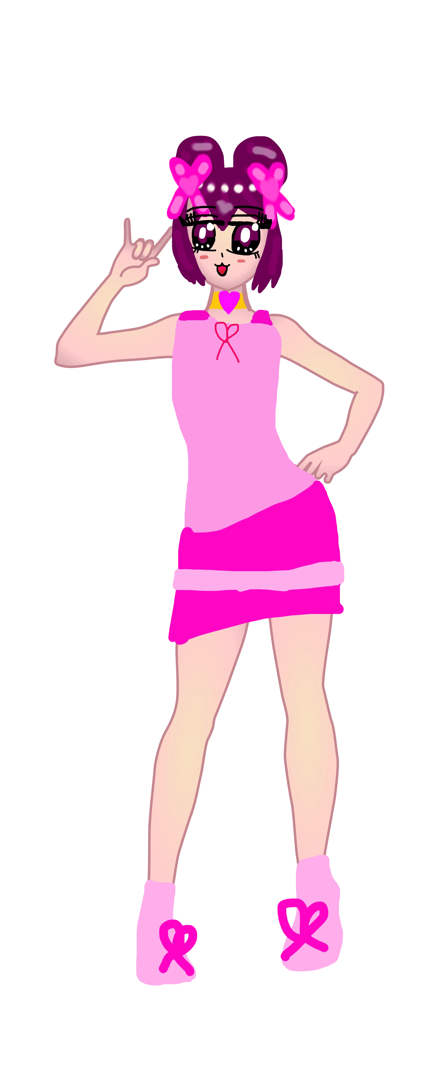 Setsuko with a proportional anime body (Drawing by me) | Fandom