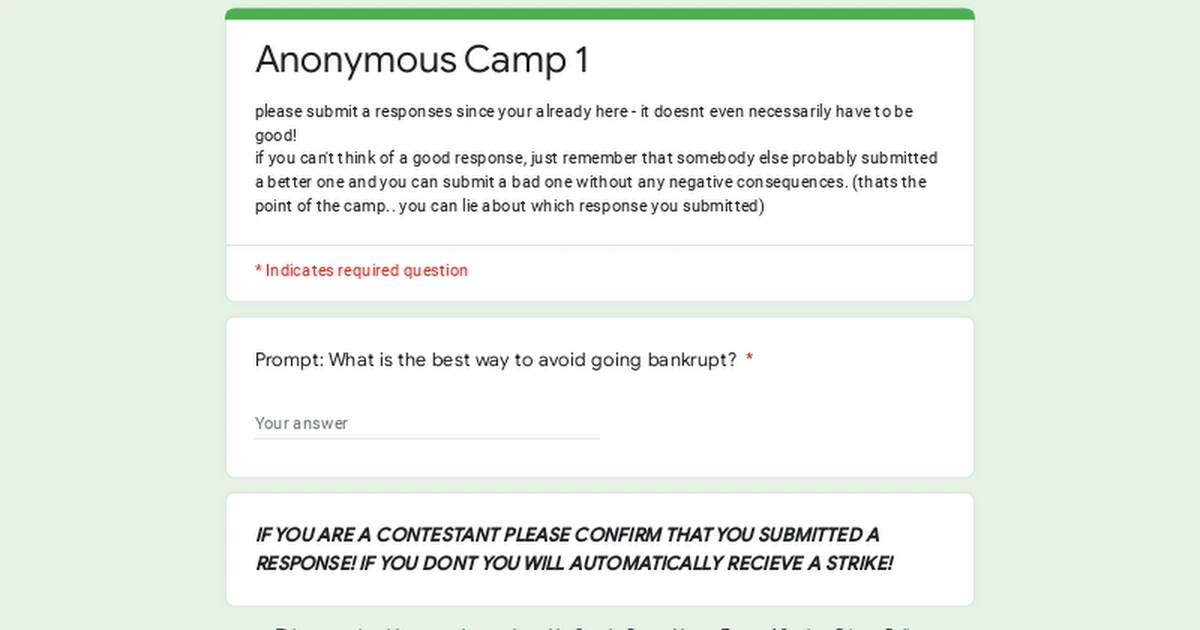 anonymous camp 1a | Fandom