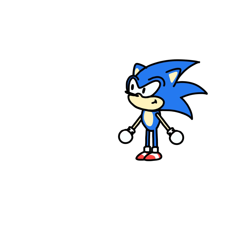 I drew Sonic without any reference | Fandom
