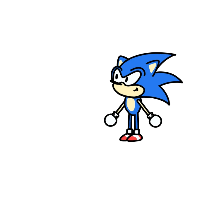 I drew Sonic without any reference | Fandom