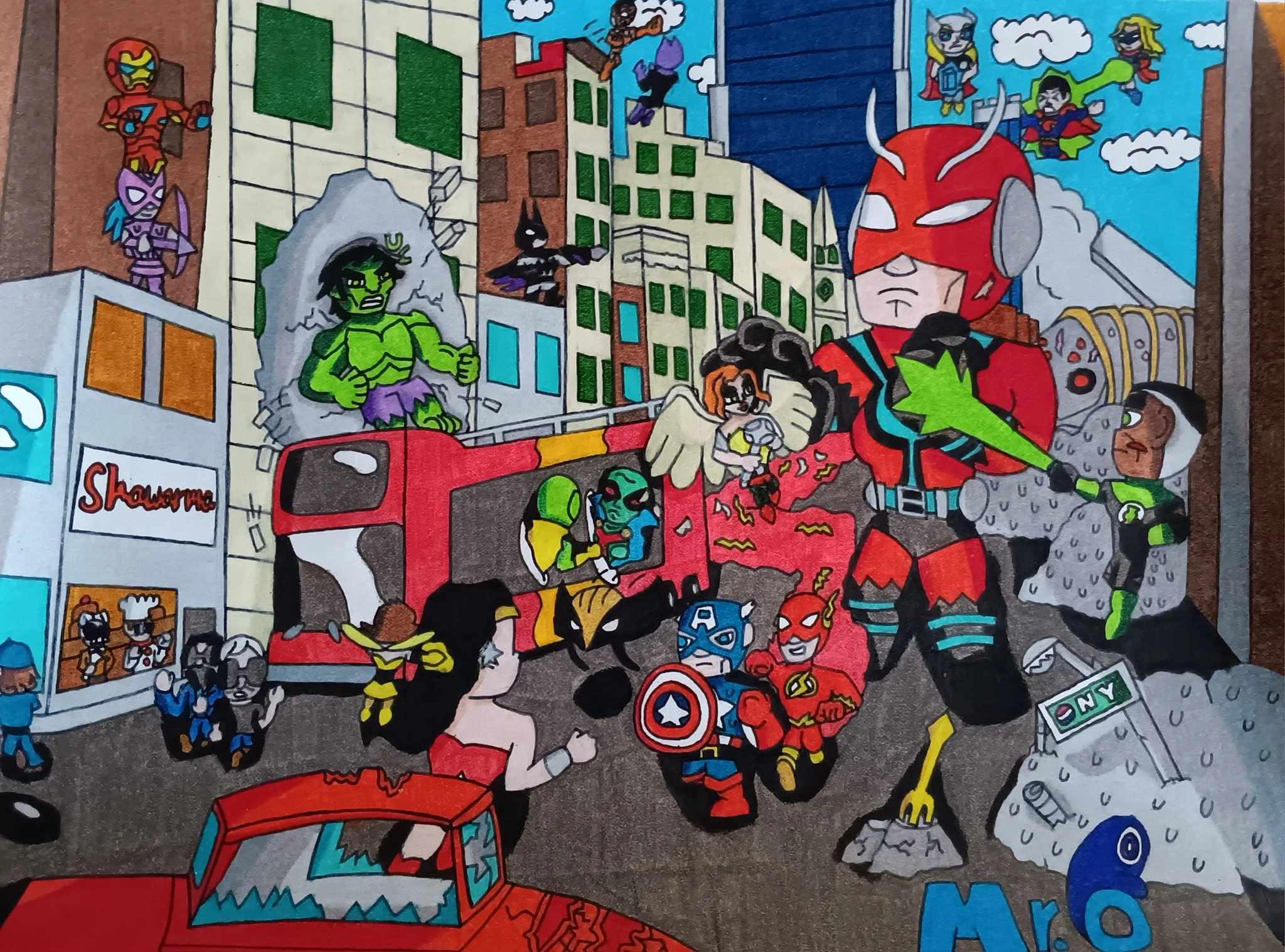 EMH Avengers vs DCAU Justice League Fan Art! | Fandom